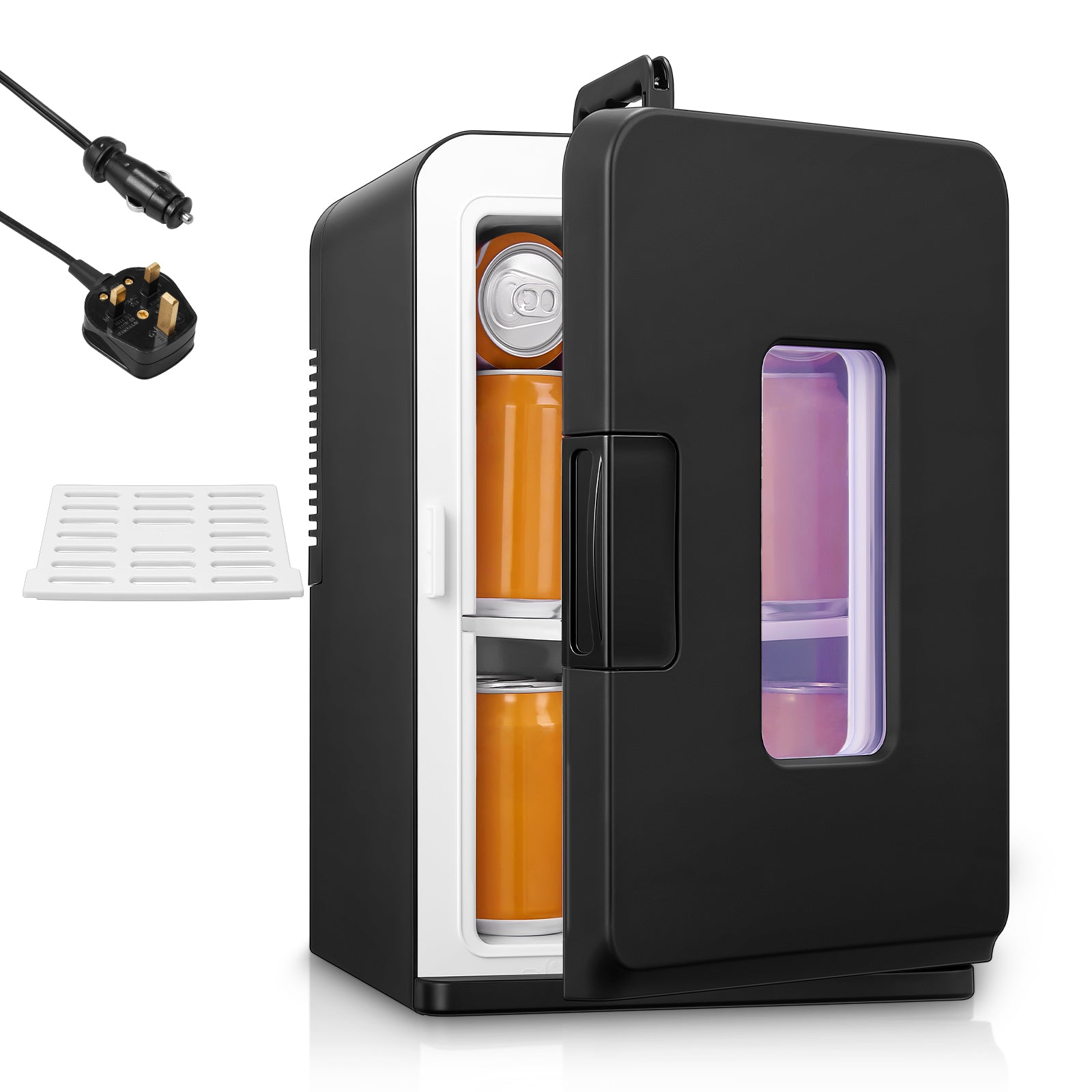 Mini Fridge, 15 L/21 Can Personal Refrigerator, Portable Cooler &Warme ...